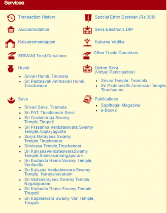 TTD Online Booking - Darshan | Rooms | Sevas | Services