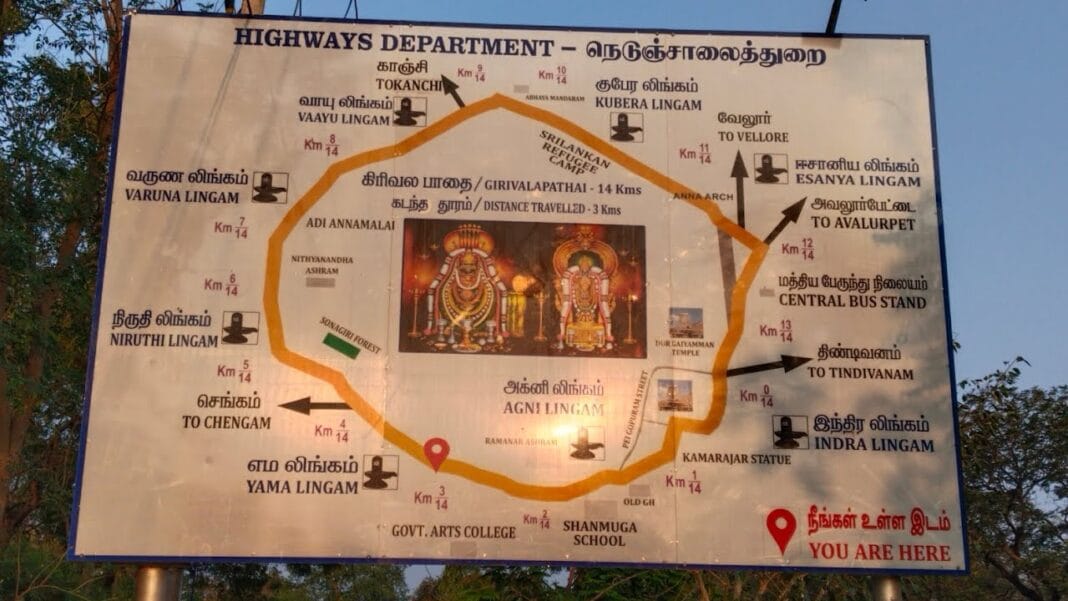 Arunachalam Giri Pradhakshina - 2025 Pournami Calender