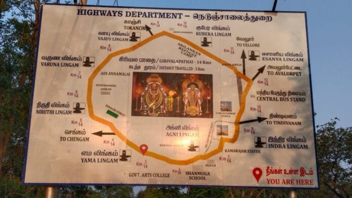 Arunachalam Giri Pradhakshina - 2025 Pournami Calender